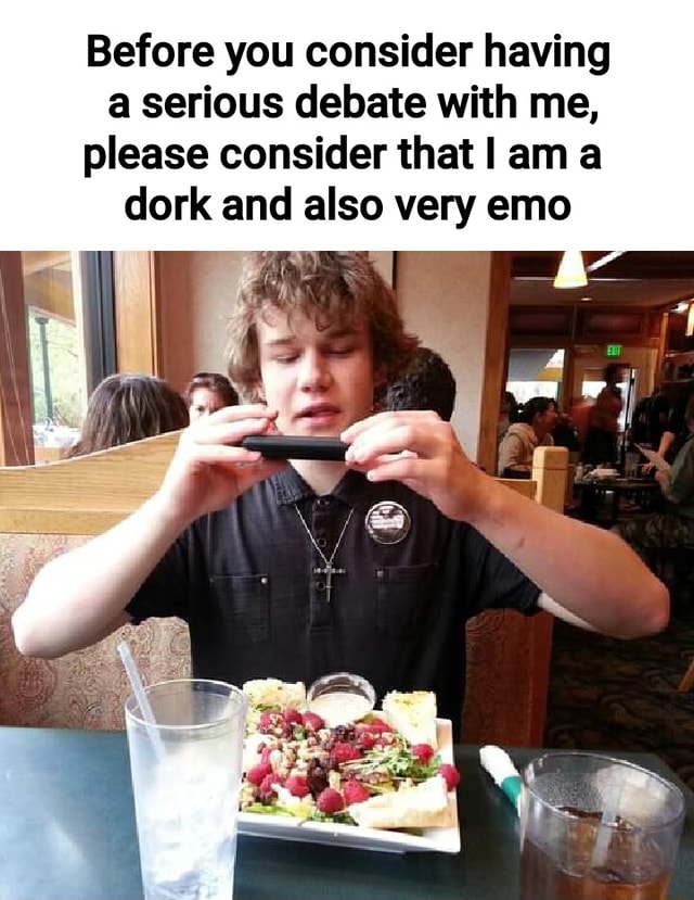 Before you consider having a serious debate with me, please consider ...