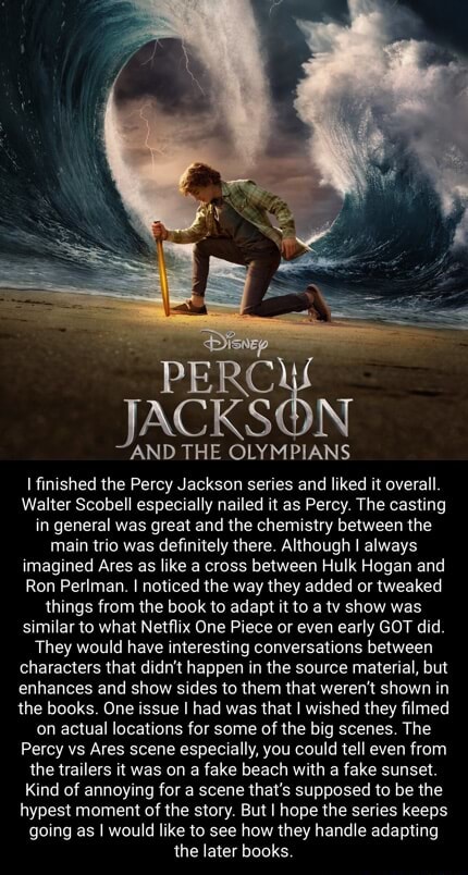 AND THE OLYMPIANS finished the Percy Jackson series and liked it ...