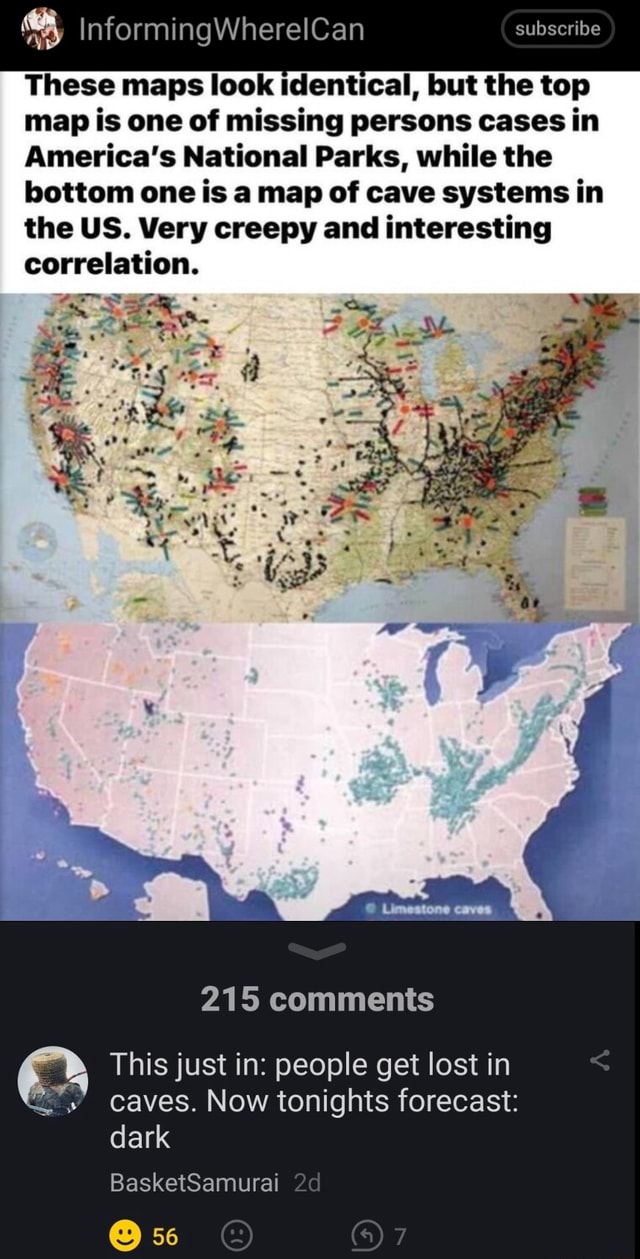InformingWherelCan subscribe These maps look identical, but the top map ...