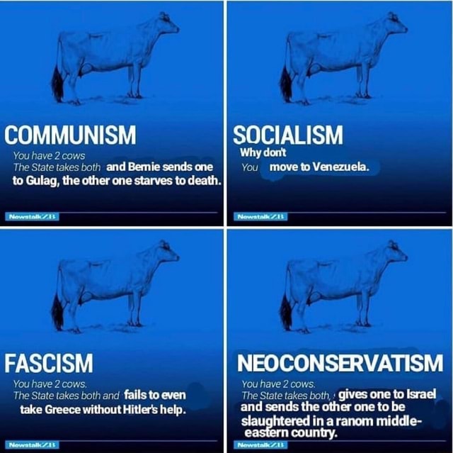 You have 2 cows The State takes both and Bemie sends one You move to ...