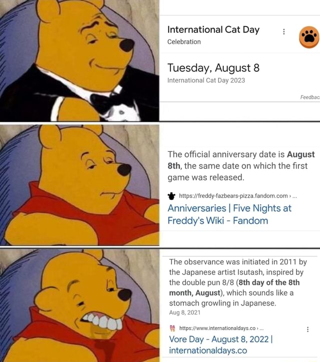 International Cat Day Celebration Tuesday, August 8 International Cat ...