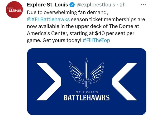 Stlouis Explore St. Louis @ "explorestlouis Due to overwhelming fan ...
