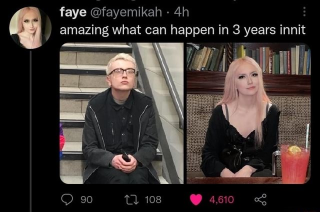 Faye @fayemikah - : amazing what can happen in 3 years innit Wi 90 108 ...