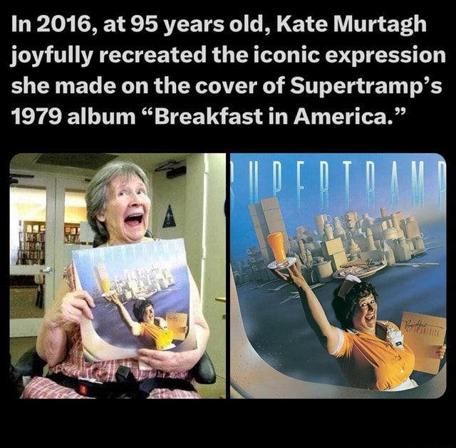 In 2016, at 95 years old, Kate Murtagh joyfully recreated the iconic ...