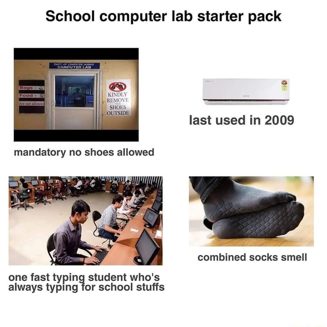 School computer lab starter pack KINDLY REMOVE SHOES, OUTSIDE mandatory ...