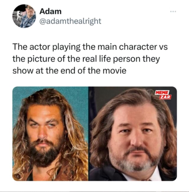The actor playing the main character vs the picture of the real life ...
