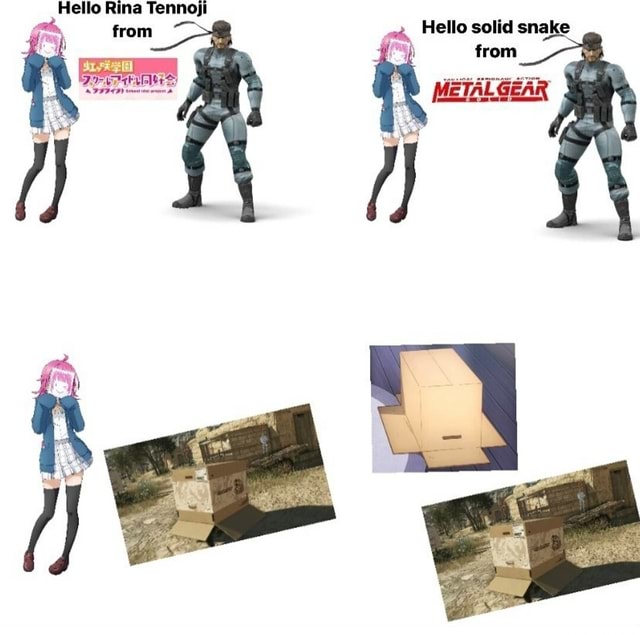Hello Rina Tennoji from Hello solid snake from - iFunny