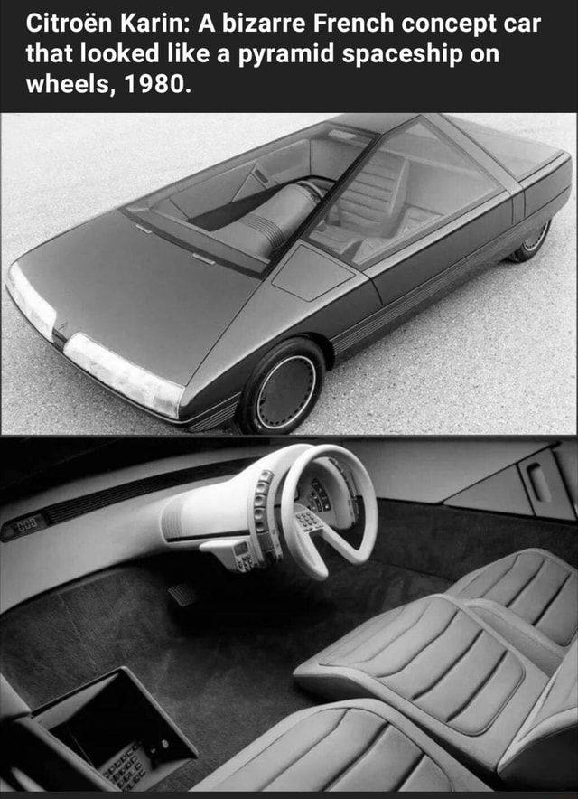 Citron Karin: A bizarre French concept car that looked like a pyramid ...