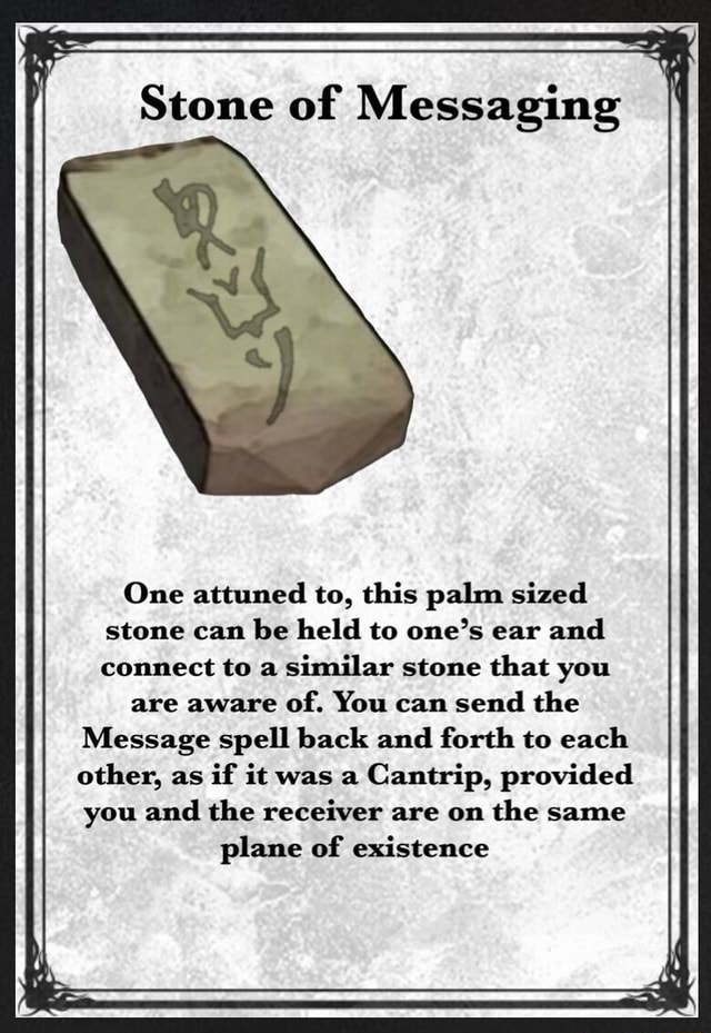 Stone of Messaging One attuned to, this palm sized stone can be held to ...