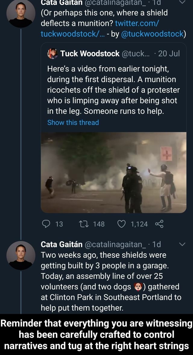 (Or perhaps this one, where a shield deflects a munition? twitter.com ...