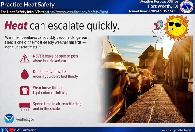 Practice Heat Safety For Heat Safety Inf htty Wort Heat can escalate ...