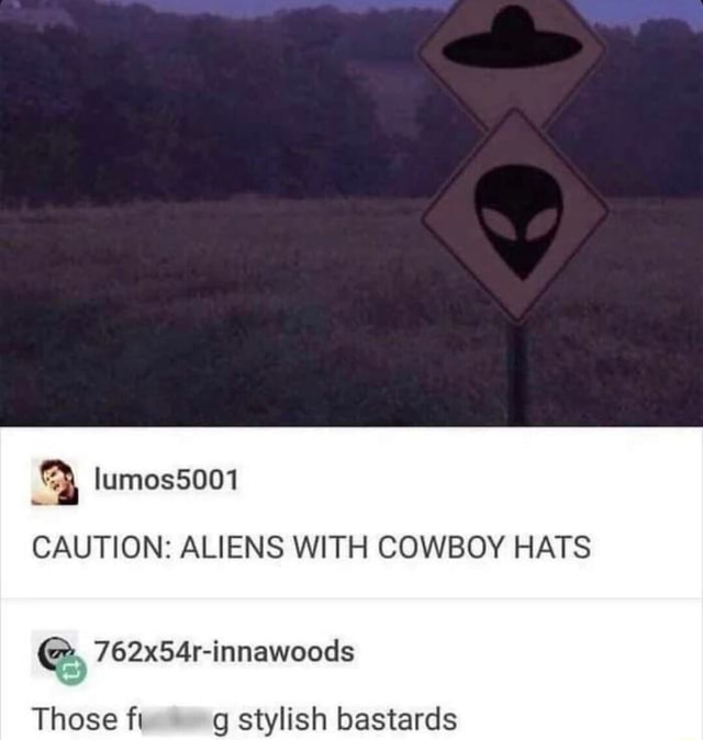 Lumos5001 CAUTION: ALIENS WITH COWBOY HATS 762x54r-innawoods Those fit ...