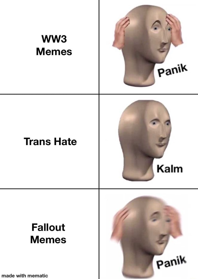 I funny the past couple months - RANTS Memes Trans Hate Fallout Memes ...