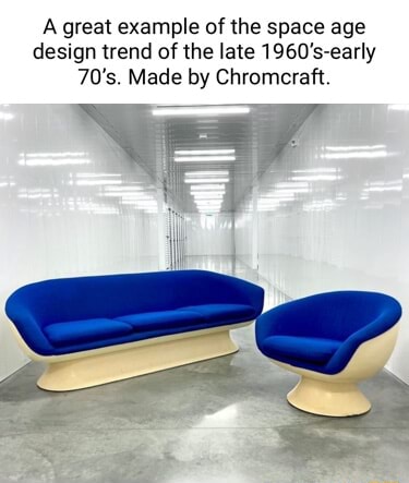 A great example of the space age design trend of the late 1960's early ...