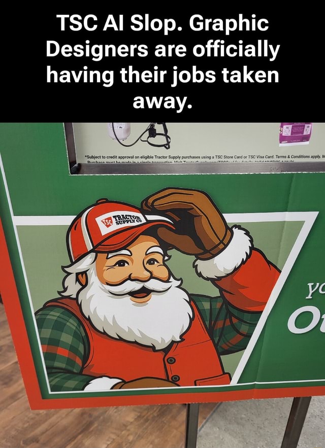 TSC Al Slop. Graphic Designers are officially having their jobs taken ...