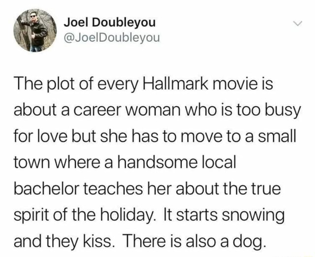 The plot of every Hallmark movie is about a career woman who is too ...