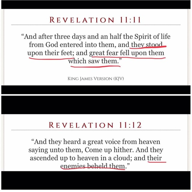 And After Three Days And An Half The Spirit Of Life From God Entered