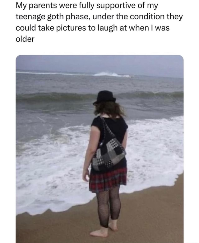 My parents were fully supportive of my teenage goth phase, under the ...
