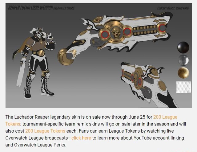 The Luchador Reaper legendary skin is on sale now through June 25 for ...