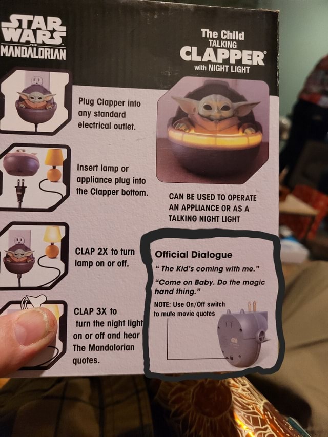 Plug Clapper into any standard electrical outlet. Insert lamp or ...