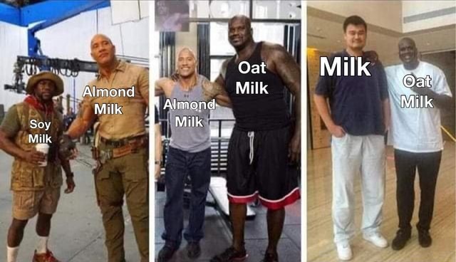 #meme #memes #funny #milk #therock #kevin_hart - Almond Milk Soy Milk ...