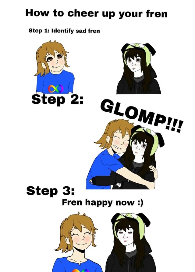 How to cheer up your tran Step 1: Identify sad fren Step 3: Fren happy ...