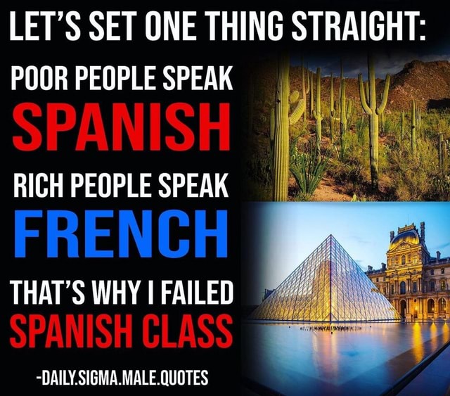 LET'S SET ONE THING STRAIGHT: POOR PEOPLE SPEAK I I RICH PEOPLE SPEAK ...