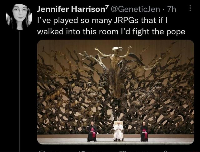 Jennifer Harrison' @GeneticJen I've played so many JRPGs that if I ... Jennifer Harrison' @GeneticJen I've played so many JRPGs that if I ...