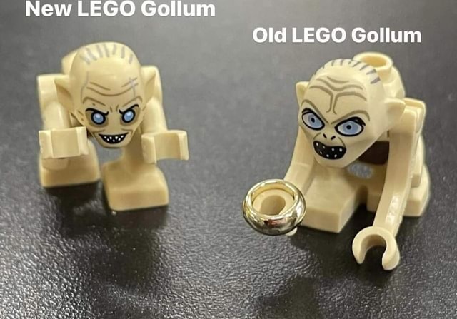 New LEGO Gollum Old LEGO Gollum - iFunny