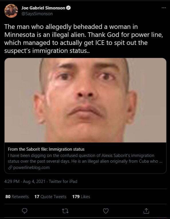 Joe Gabriel Simonson The man who allegedly beheaded a woman in ...