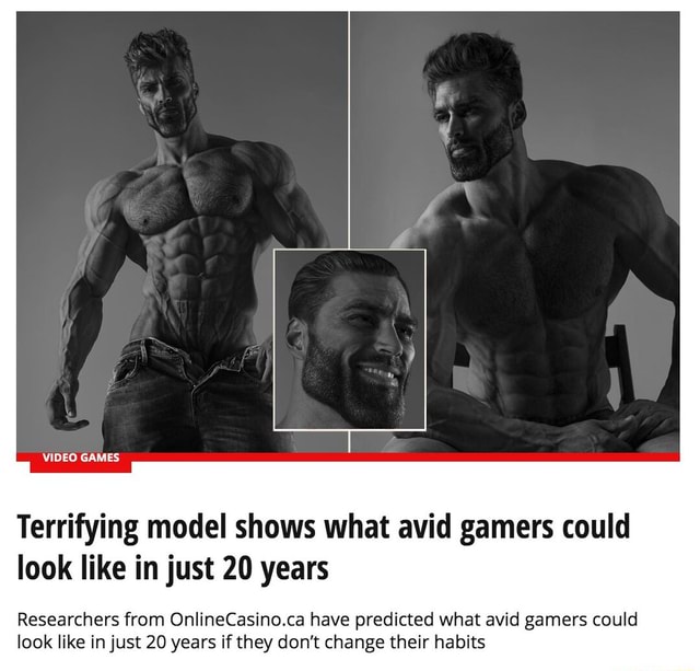 Terrifying model shows what avid gamers could look like in just 20 ...
