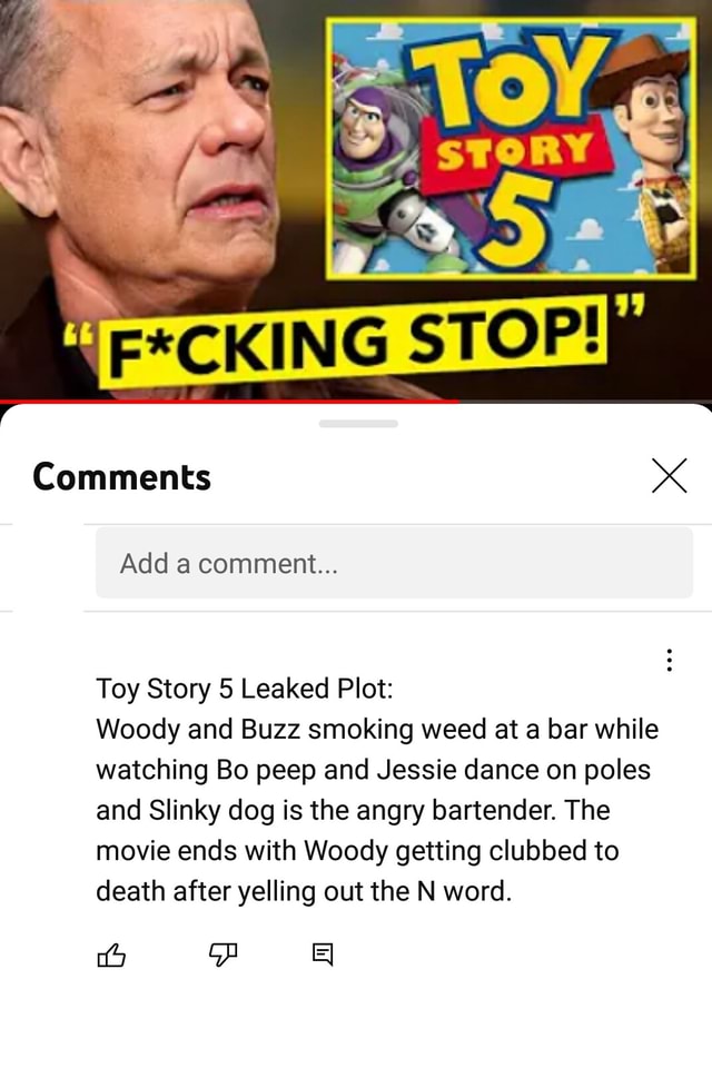 Comments Add a comment... Toy Story 5 Leaked Plot: Woody and Buzz ...