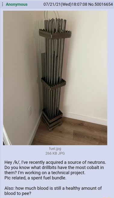 This guy has a spent fuel rod bundle in his living room - 'Anonymous 07 ...
