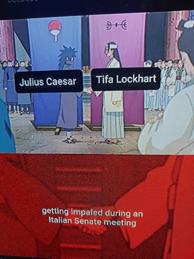 Julius Caesar Tifa getting impaled during an Italian Senate meeting ...
