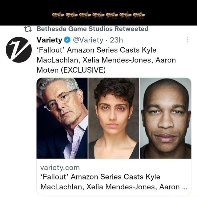 Bethesda Game Studios Retweeted Variety @ @Variety 'Fallout" Amazon ...