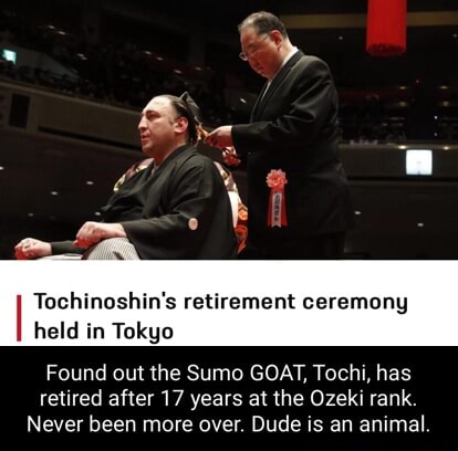 Tochinoshin's retirement ceremony held in Tokyo Found out the Sumo GOAT ...