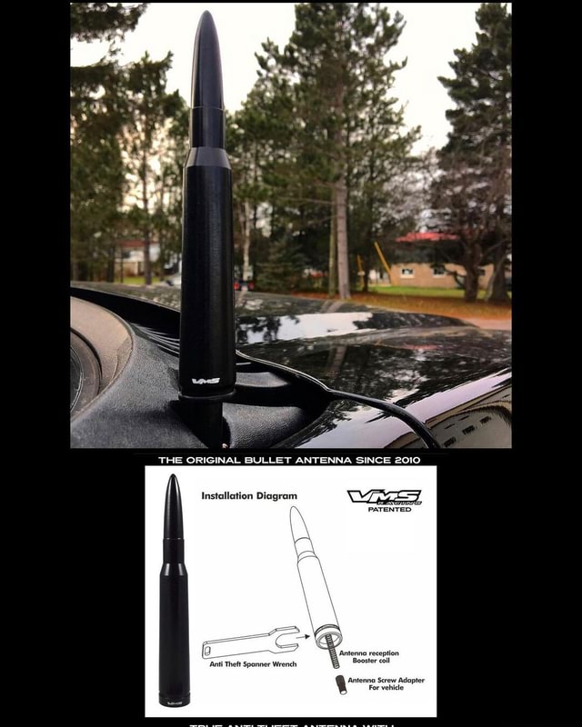 AS THE ORIGINAL BULLET ANTENNA SINCE 2010 Installation Diagram PATENTED ...