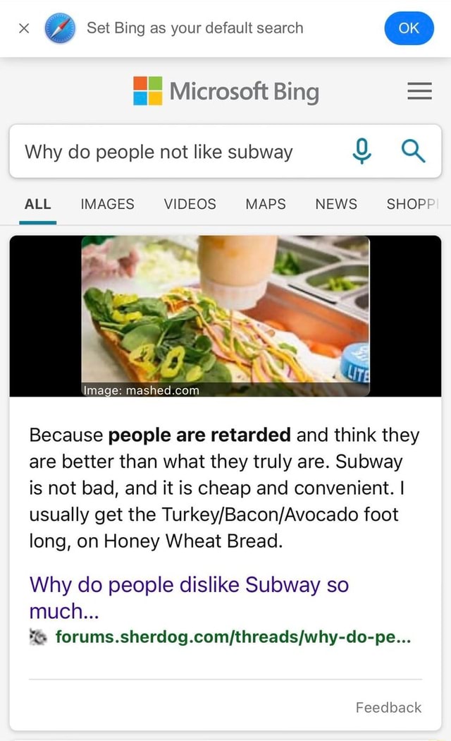 X Set Bing as your default search Microsoft Bing Why do people not like ...