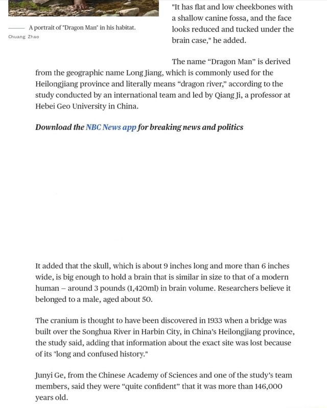 Discovery of 'Dragon Man' skull in China prompts rethink of human ...