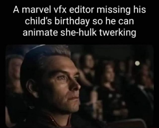 A marvel vfx editor missing his child's birthday so he can animate she ...