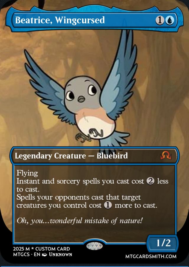 Beatrice, Wingcursed 00) Legendary Creature - Bluebird Flying I Instant ...