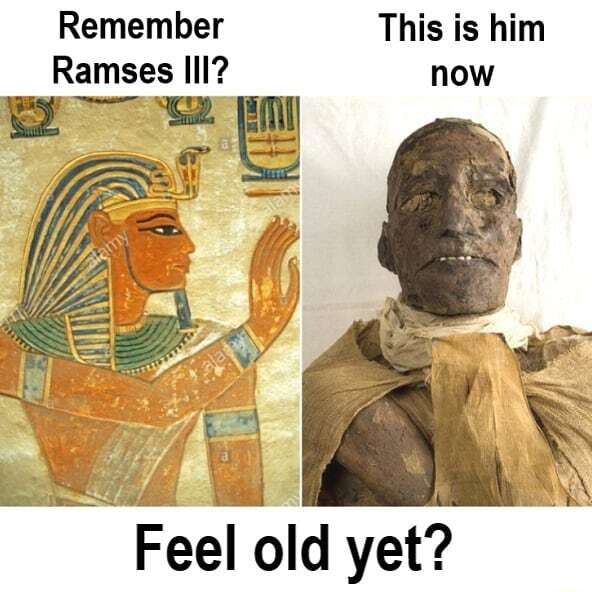 Remember This is him Ramses III? now Feel old vet? - iFunny