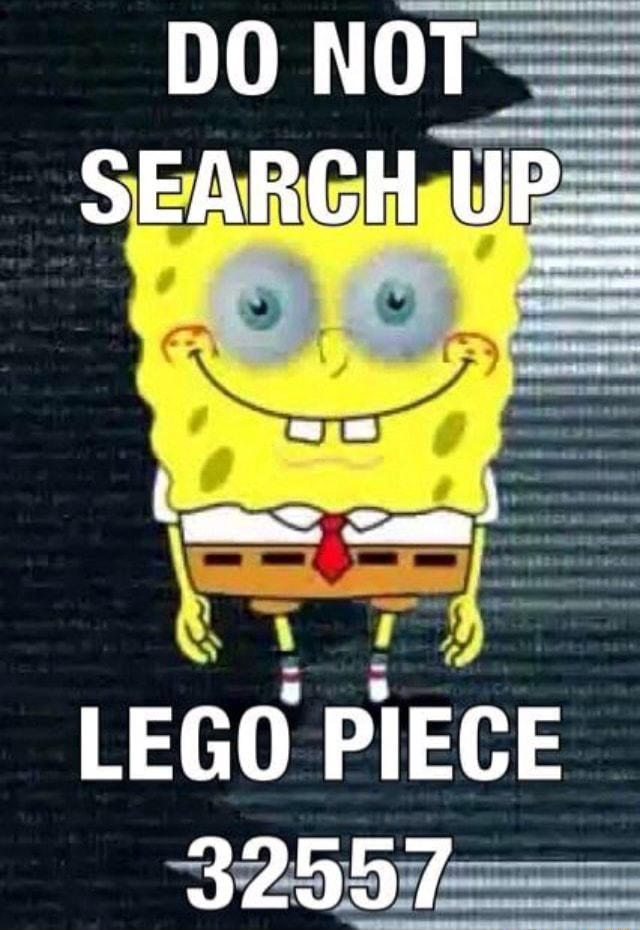 DO NOT SEARCH UP... LEGO PIECE 32557 - iFunny