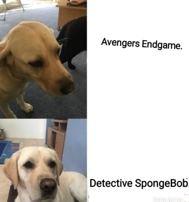 Avengers Endgame. Detective SpongeBob. - iFunny