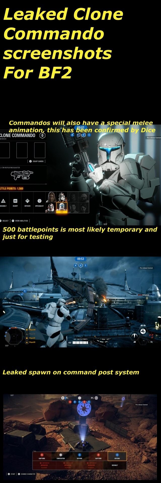 Leaked Clone Commando screenshots For BF2 Commandos will also have ...