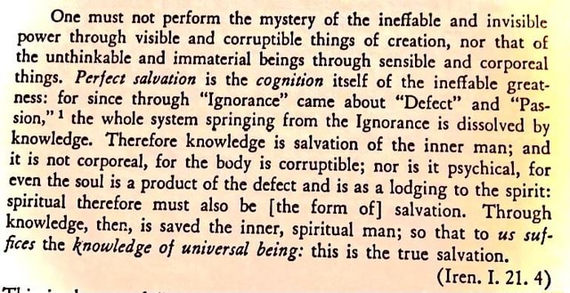 One must not perform the mystery of the ineffable and invisible power ...