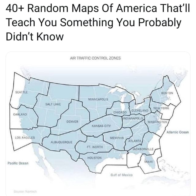 40+ Random Maps Of America That'll Teach You Something You Probably ...
