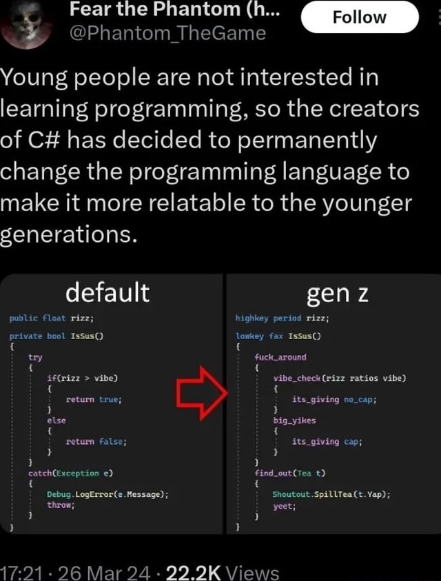 Fear the Phantom (h... Phantom TheGame Young people are not interested ...