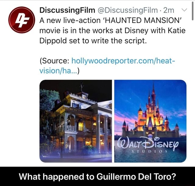 DiscussingFilm A new live-action 'HAUNTED MANSION' movie is in the ...