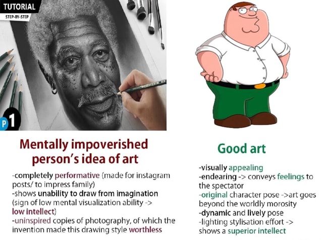 TUTORIAL STEP-BY-STEP Mentally impoverished person's idea of art ...